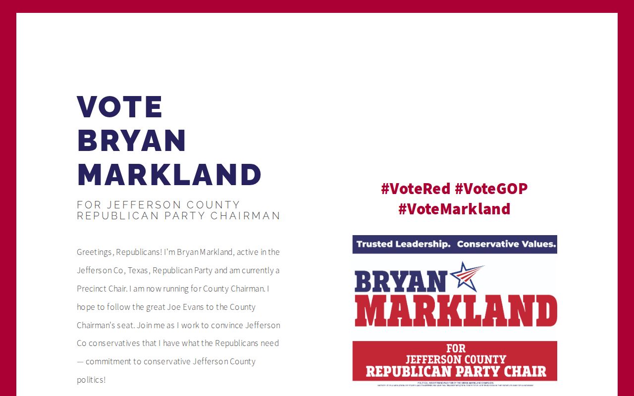Bryan Markland GOP